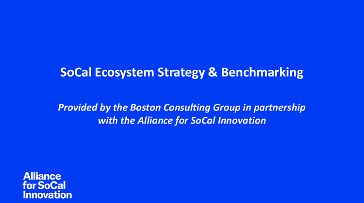 SoCal Ecosystem Strategy & Benchmarking — MAPLE Business Council