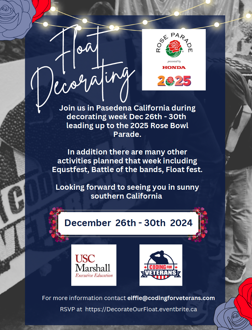 Rose Parade-2025 Float Decorating Week (Dec 26th - Dec 30th) — MAPLE ...