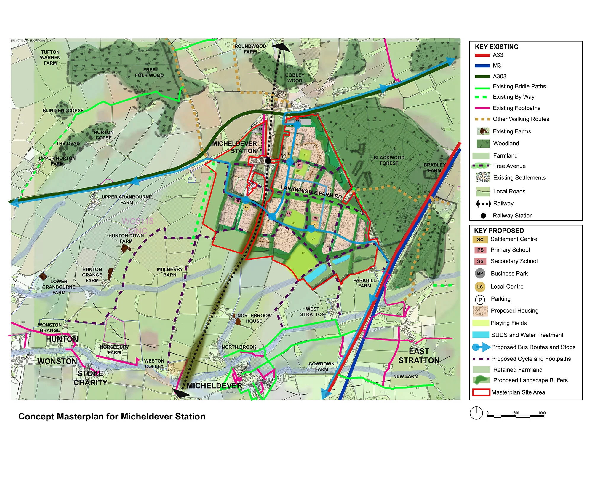 Masterplan -housing- Micheldever Station-Hampshire-SO21 — Place 54 ...