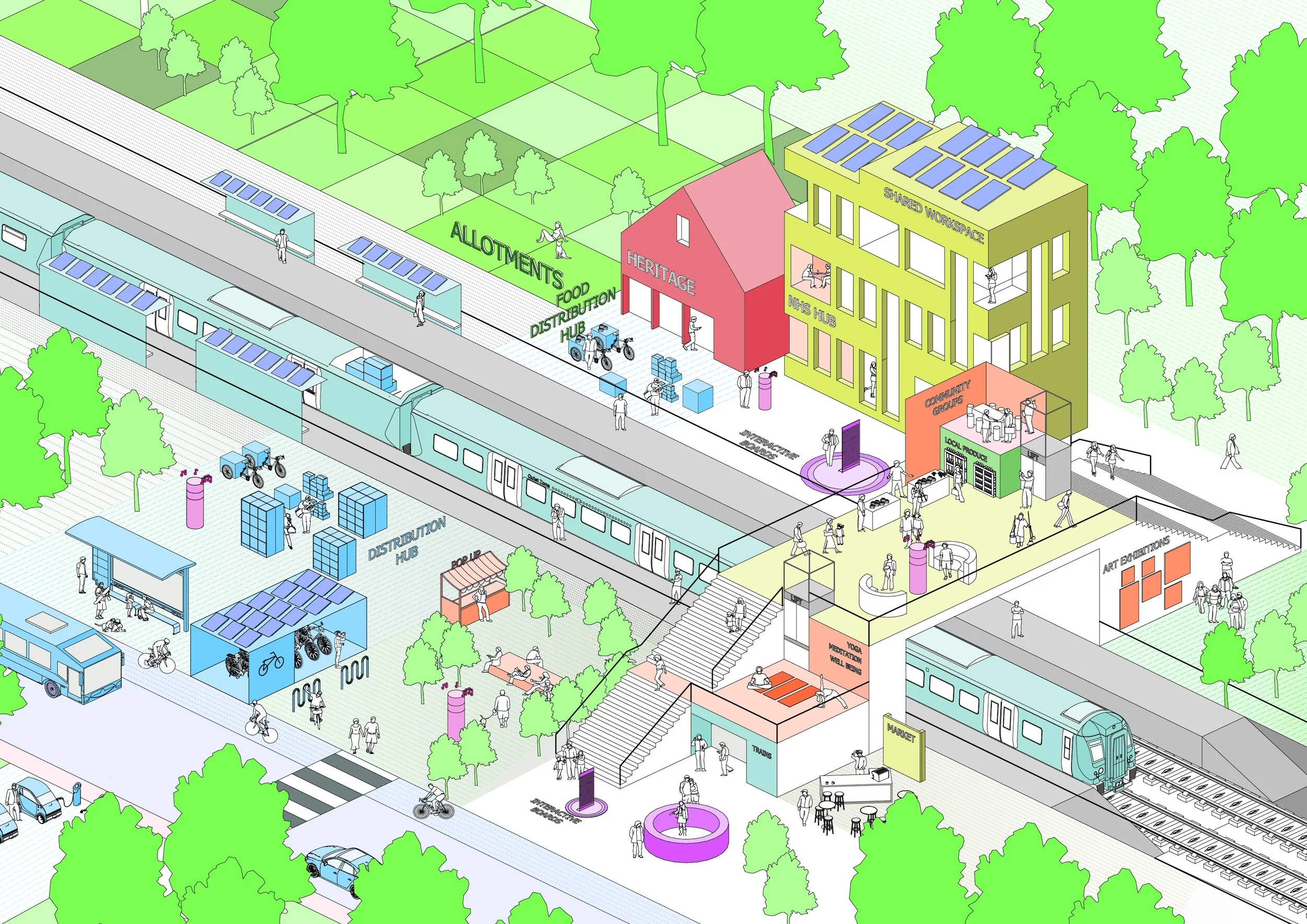 Masterplan-sustainable-new settlement-mixed use — Place 54 ARCHITECTS