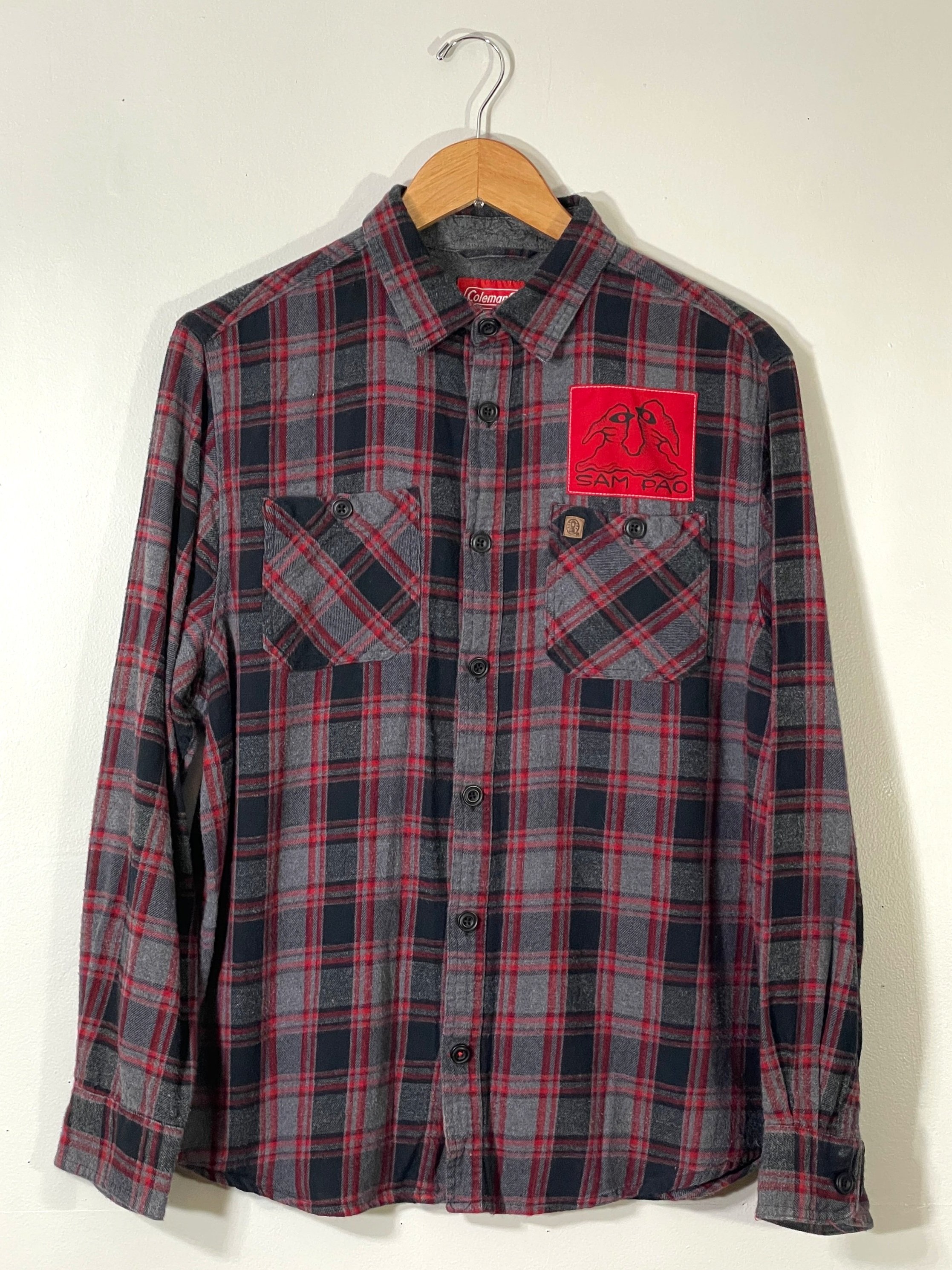 L orgy red n grey flannel — SPAO
