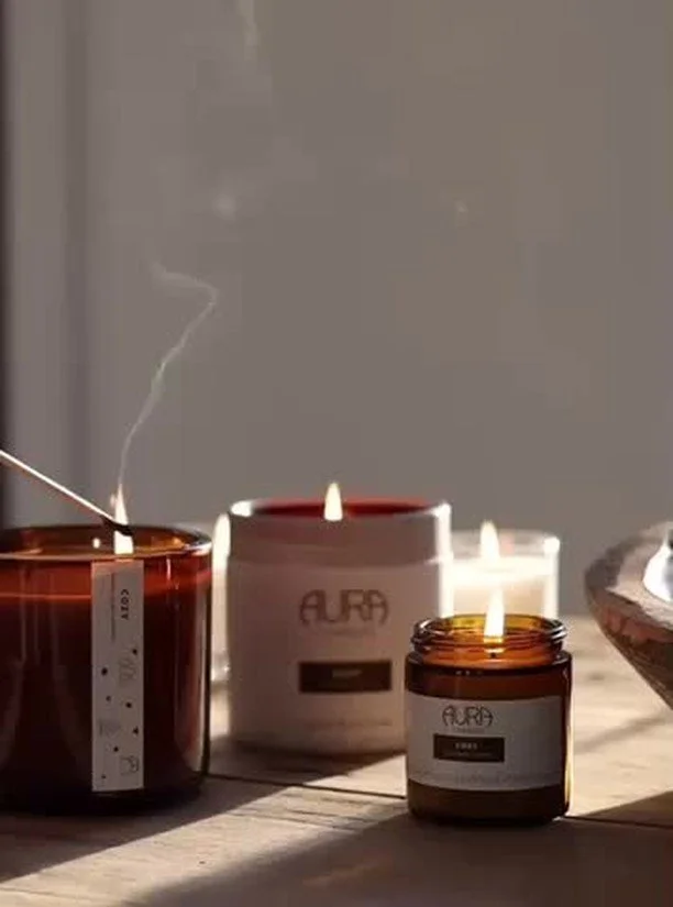 FRESH EVERYDAY CANDLE (green tea + lemon) — AURA CANDLES