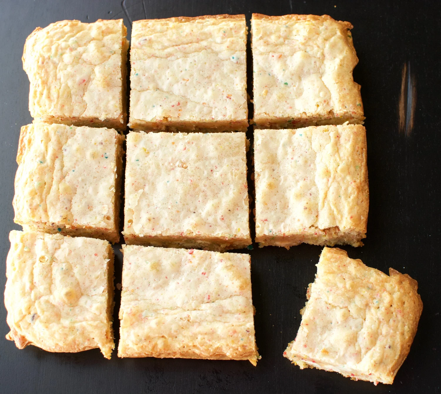 White Chocolate Fruity Pebbles Blondies — Kristin's Kitchen - Creative ...