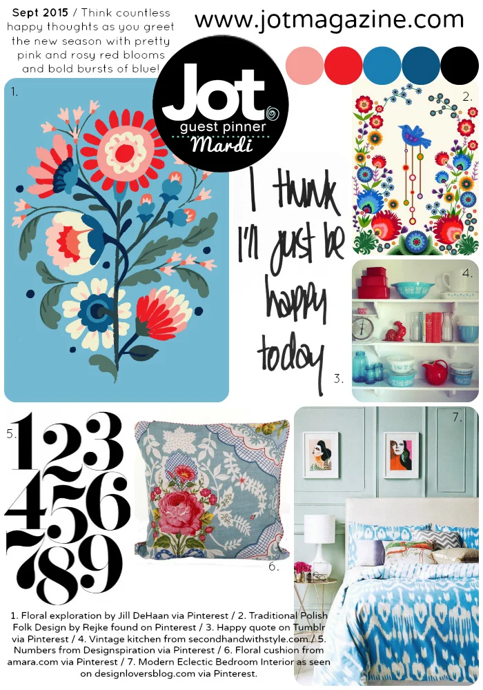 Jot Magazine September 2015 Mood Board Layout — Meghann andrew.com