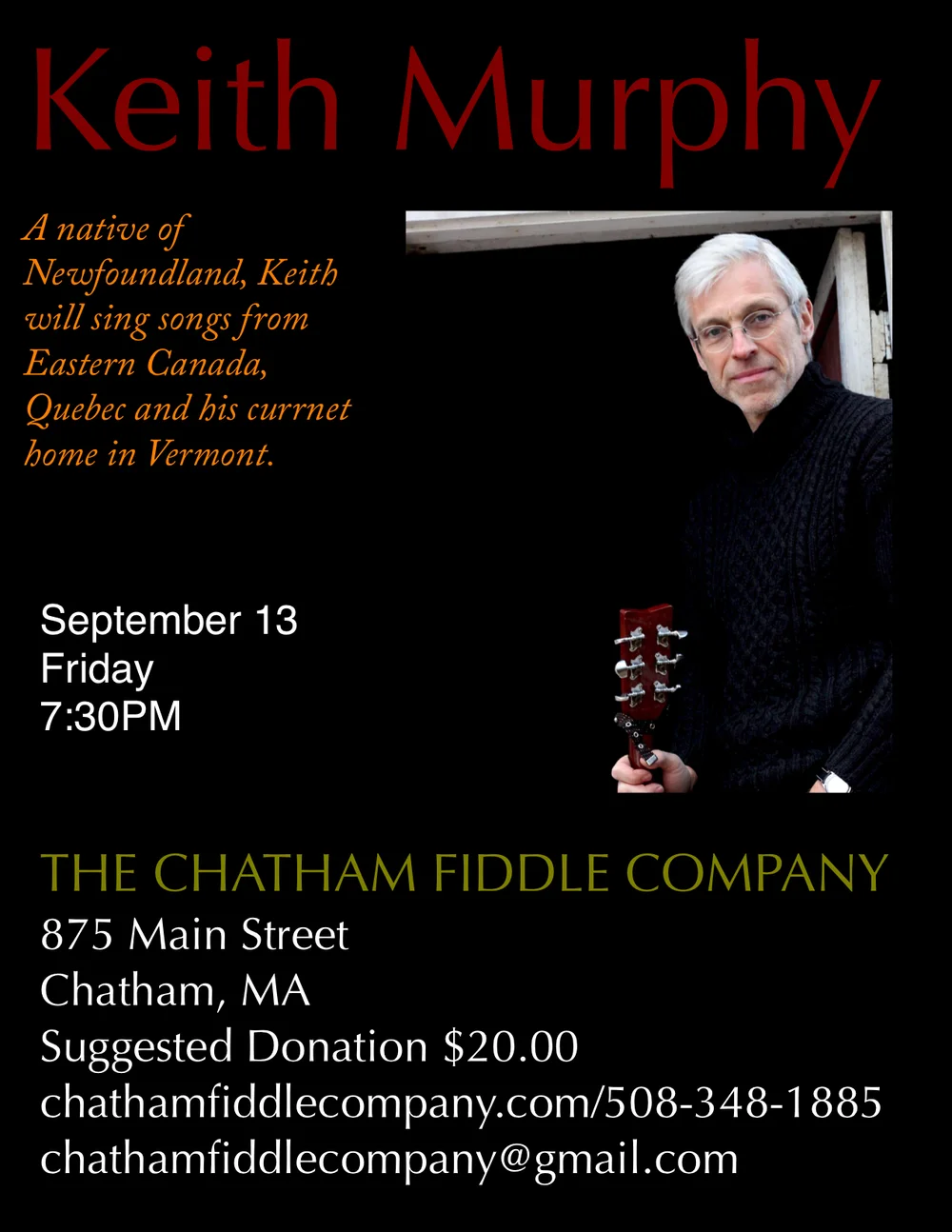 Keith Murphy — The Chatham Fiddle Company