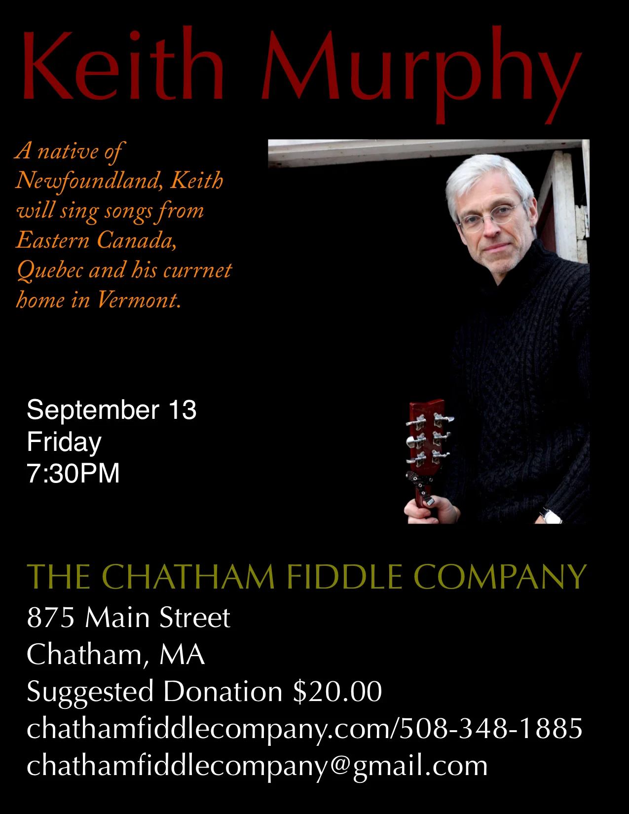 Keith Murphy — The Chatham Fiddle Company