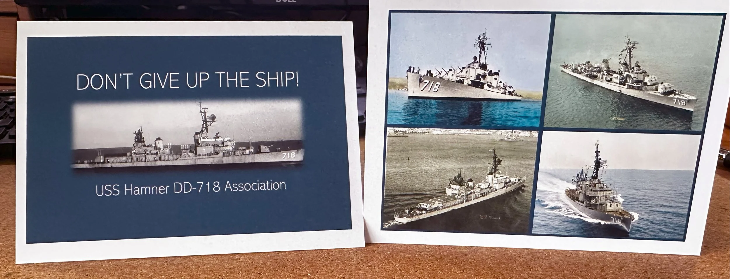 Note Cards (12 count package) — USS Hamner DD718 Association INC