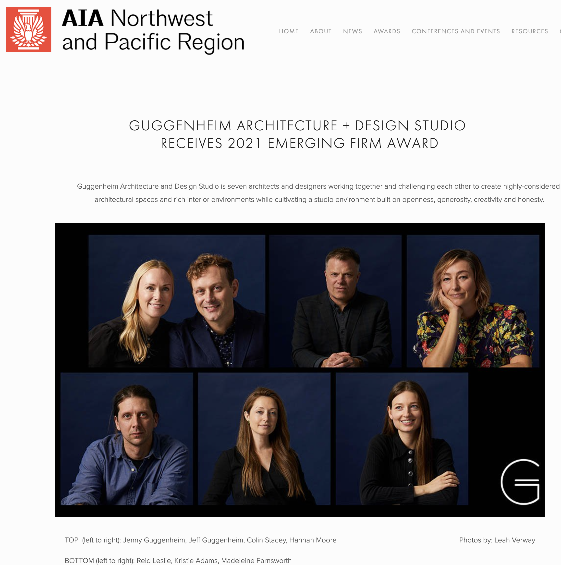 NEWS + BLOG — Guggenheim Architecture + Design Studio