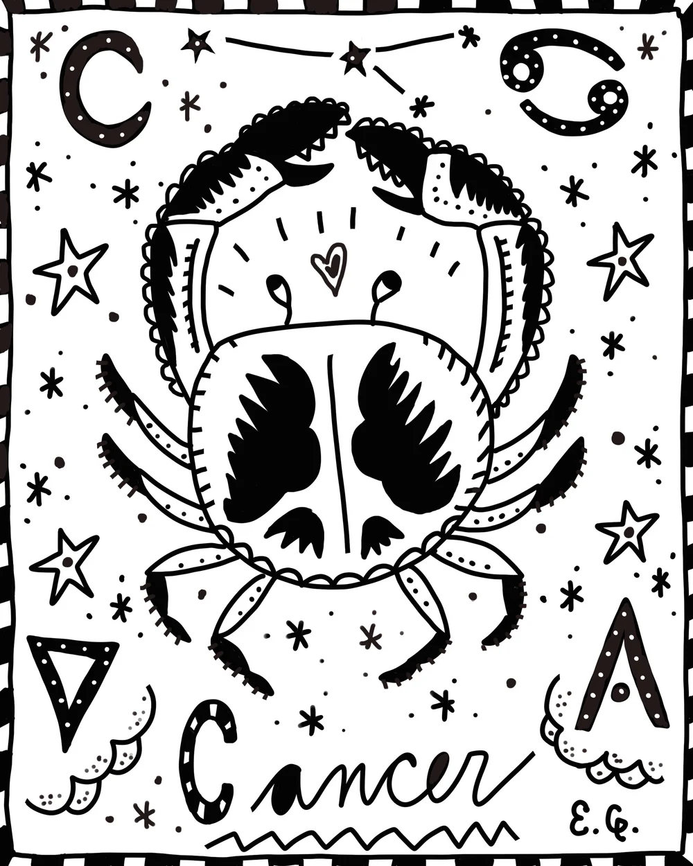 Cancer Zodiac Art
