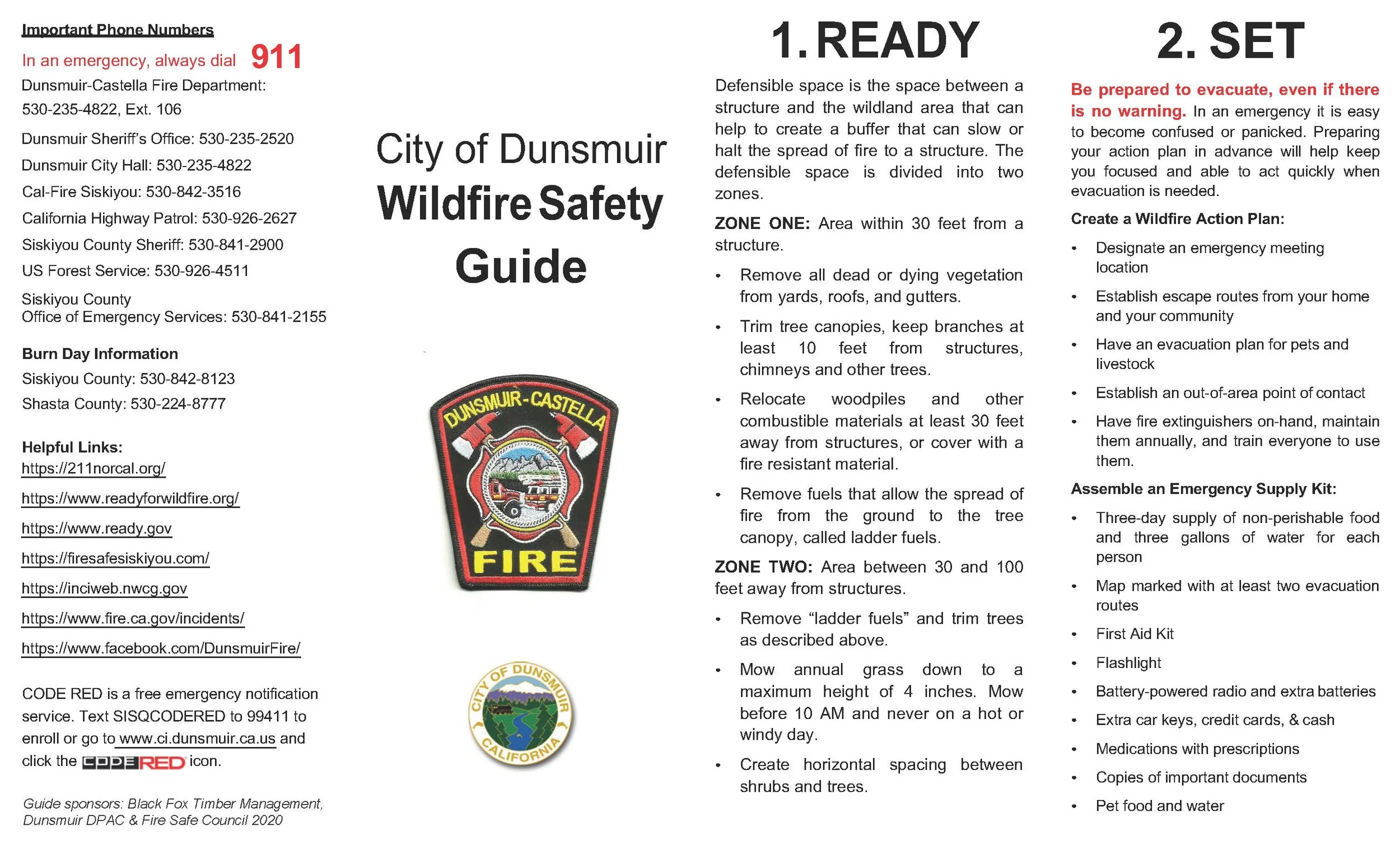 Emergency Preparedness — City of Dunsmuir