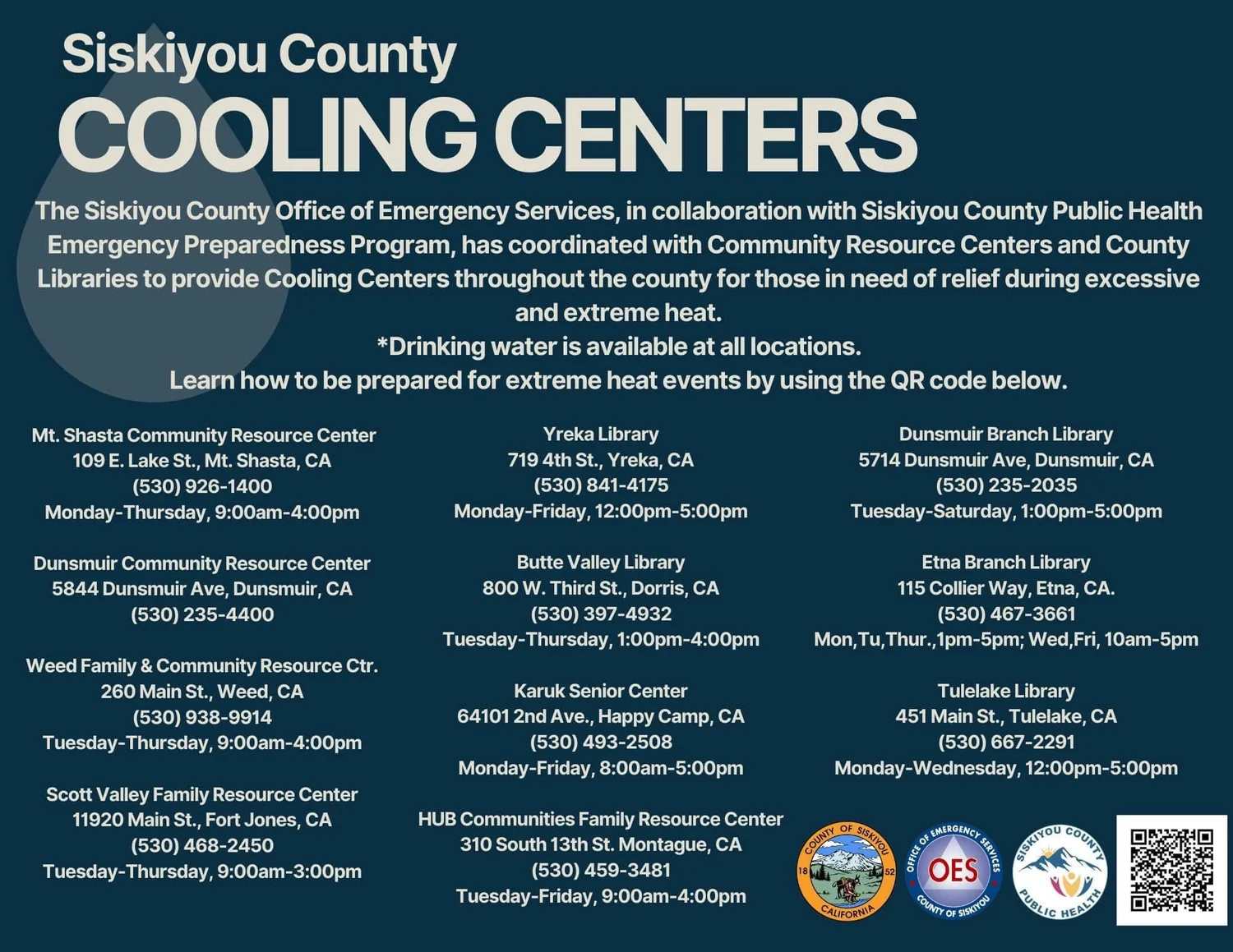 It's Heating UP. Find a Cooling Center Near YOU! — City of Dunsmuir