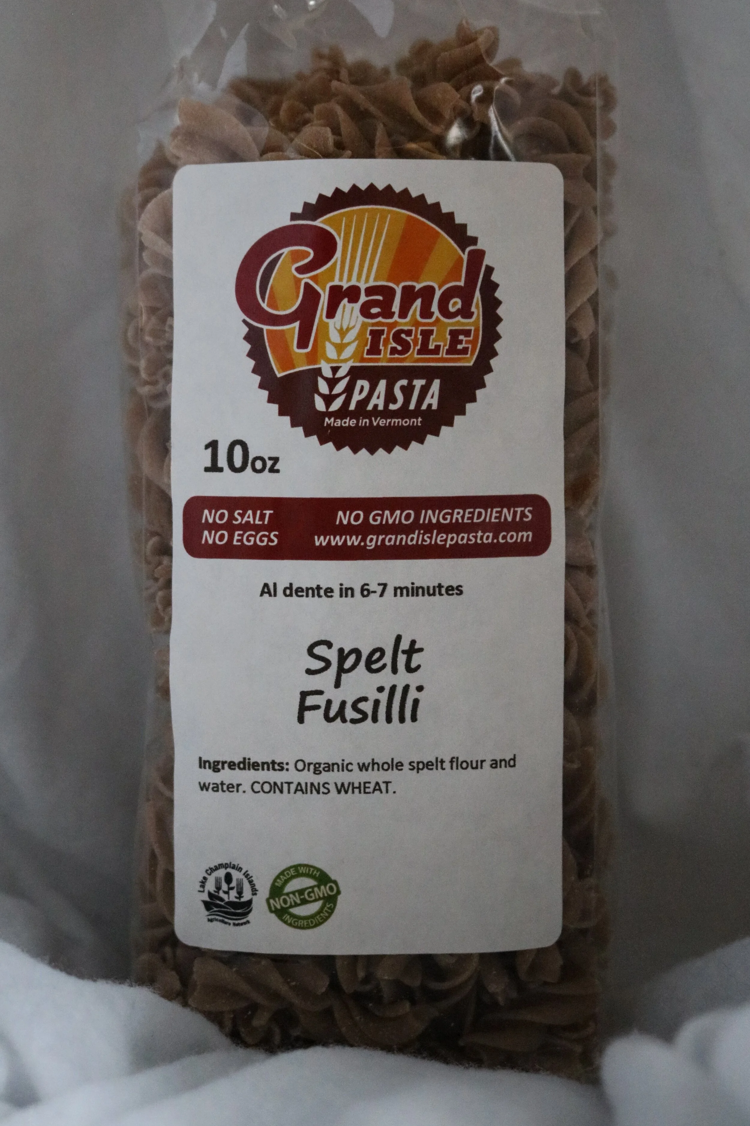 Whole Spelt Fusilli — Grand Isle Pasta