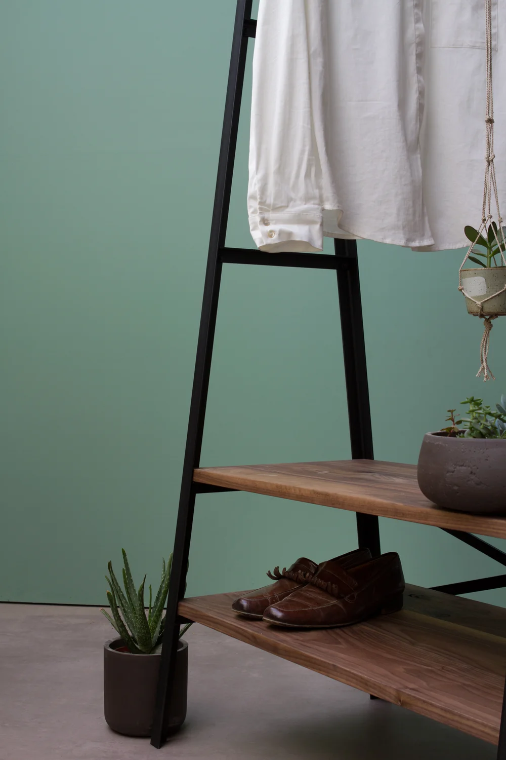 'Simple' Oak Clothes Rail [Wooden] — Konk - Custom Handmade Furniture