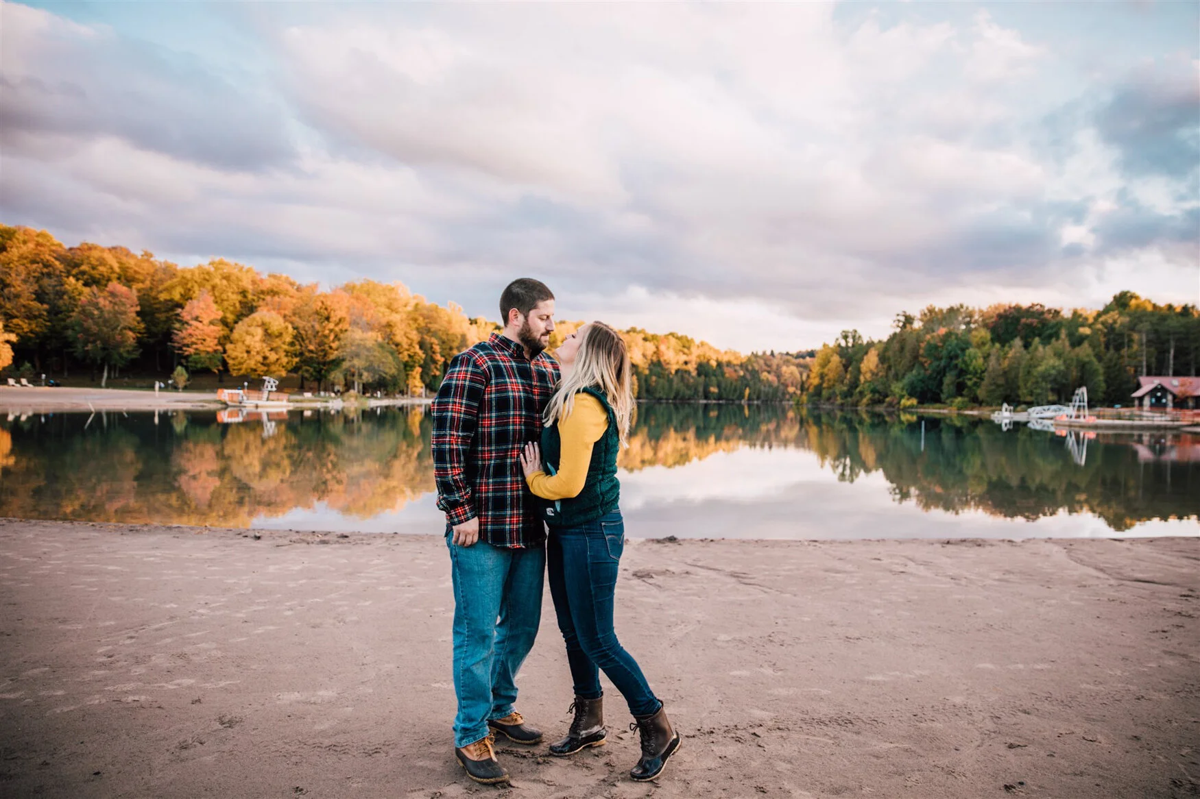 Shannon & Phil's Green Lakes State Park Engagement - Brittany Juravich Photography