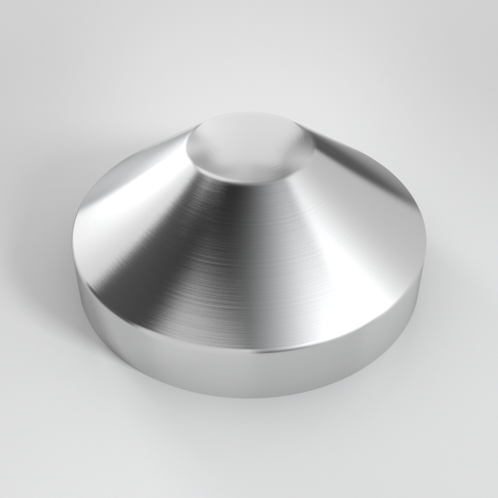 Aluminum Half Cone Piling Cap — Willy's Metal Piling Caps