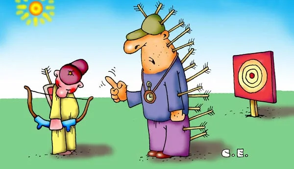 Funny Target Cartoon