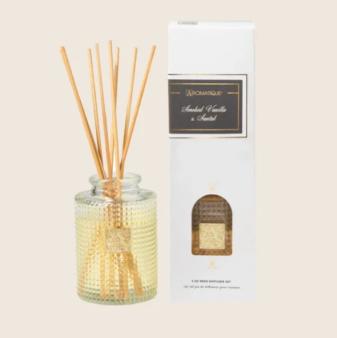 AROMATIQUE Smoked Vanilla & Santal Reed Diffuser Set — Studio 24E ...
