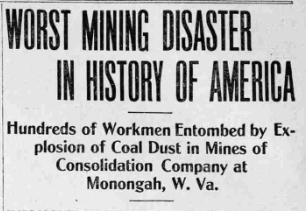 Monongah Mining Disaster and Miner's Day — West Virginia Mine Wars Museum