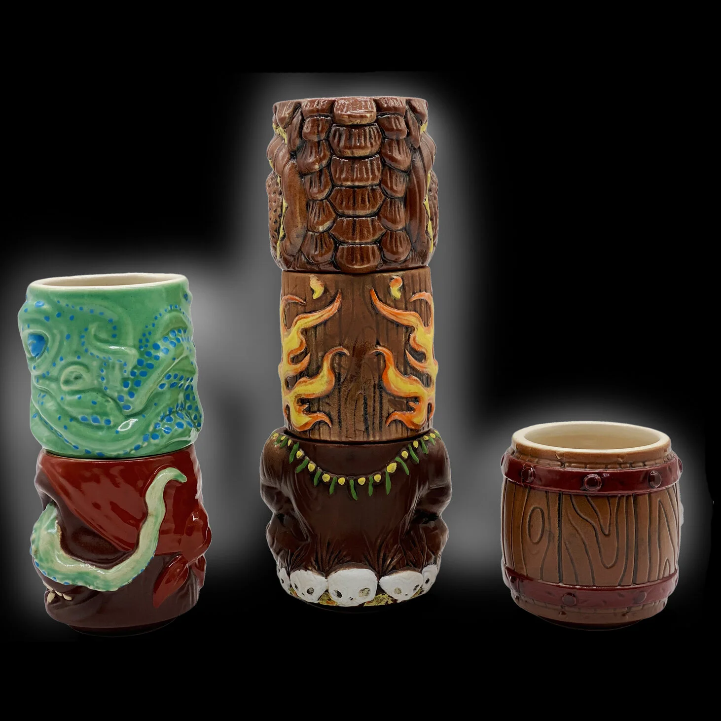 Stacker Mugs - The Pirate Island with Kraken Series — MUNKTIKI