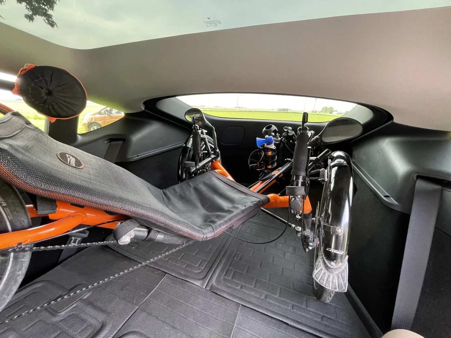Will a Recumbent Trike Fit in a Tesla Model Y? — Applied Life