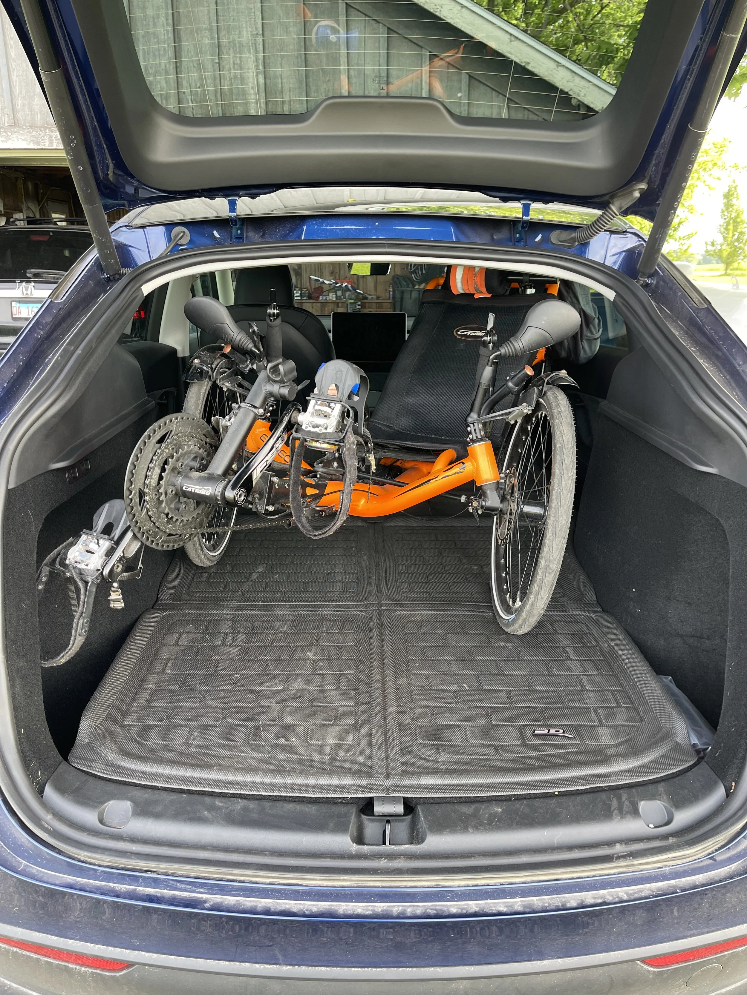 Will a Recumbent Trike Fit in a Tesla Model Y? — Applied Life