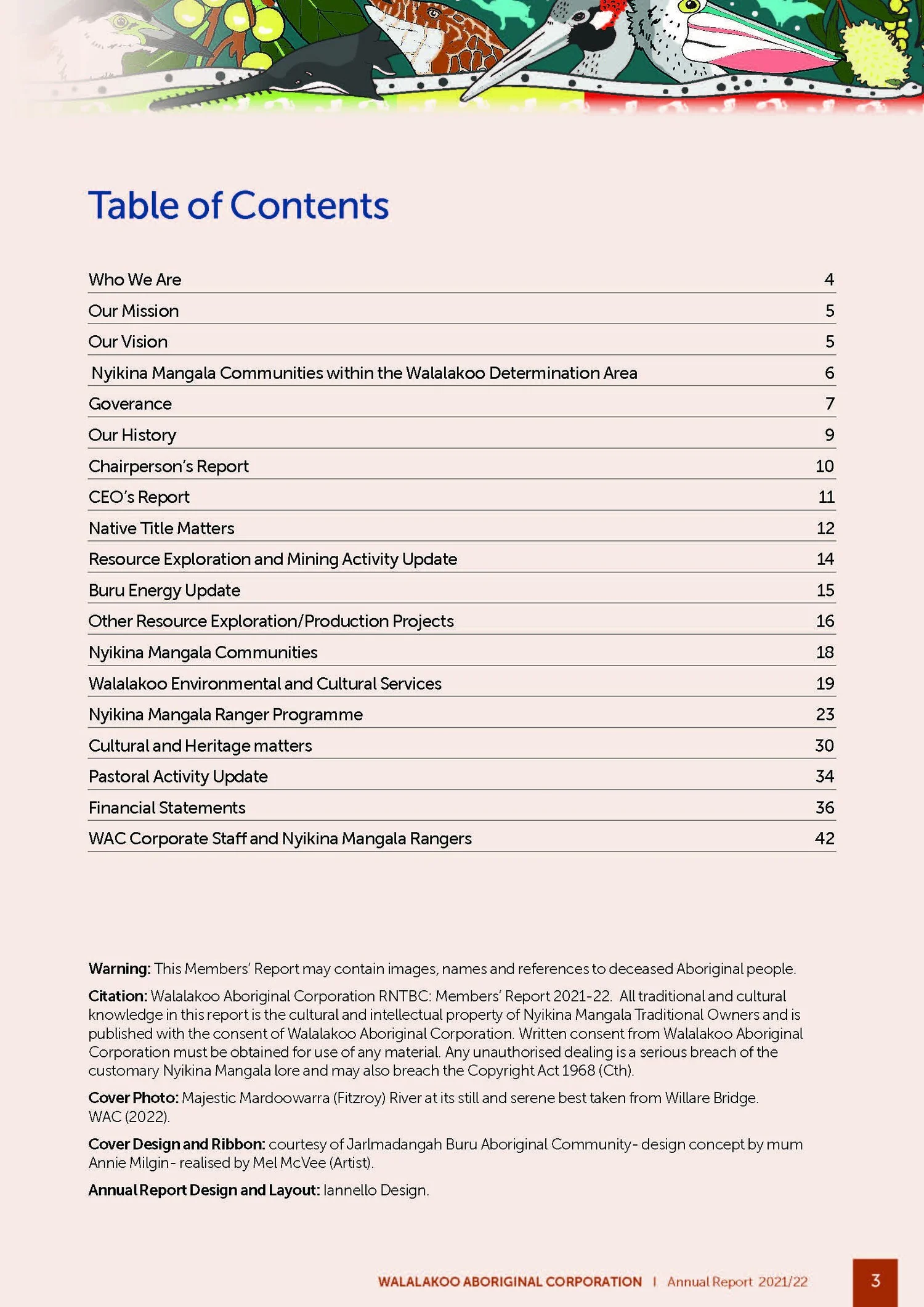 Annual Report 2021-2022 — Walalakoo Aboriginal Corporation RNTBC