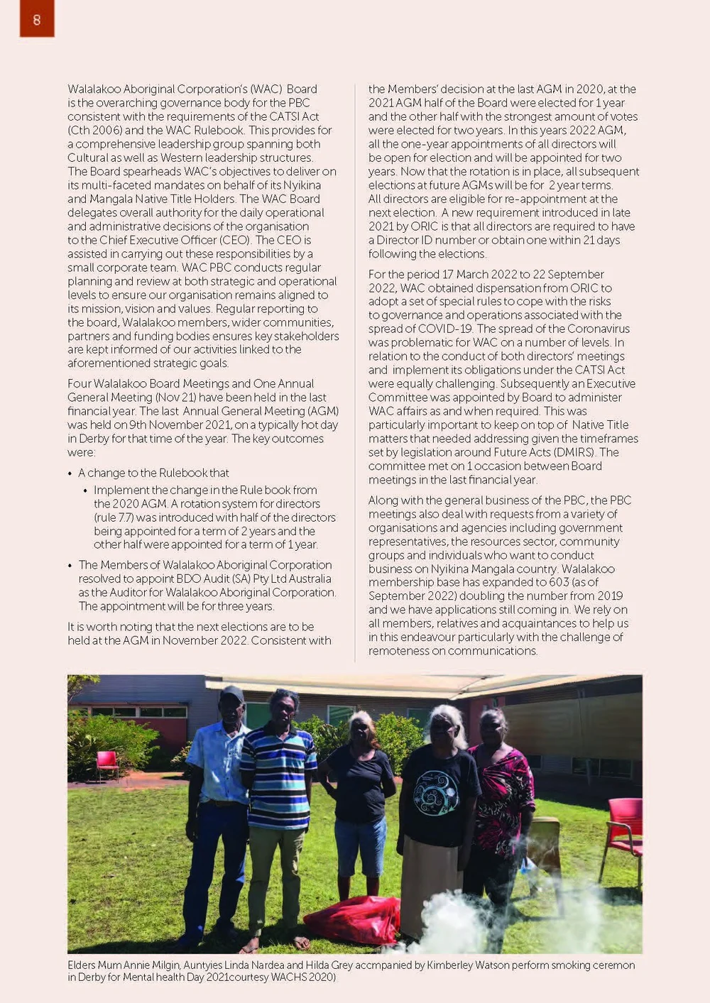 Annual Report 2021-2022 — Walalakoo Aboriginal Corporation RNTBC