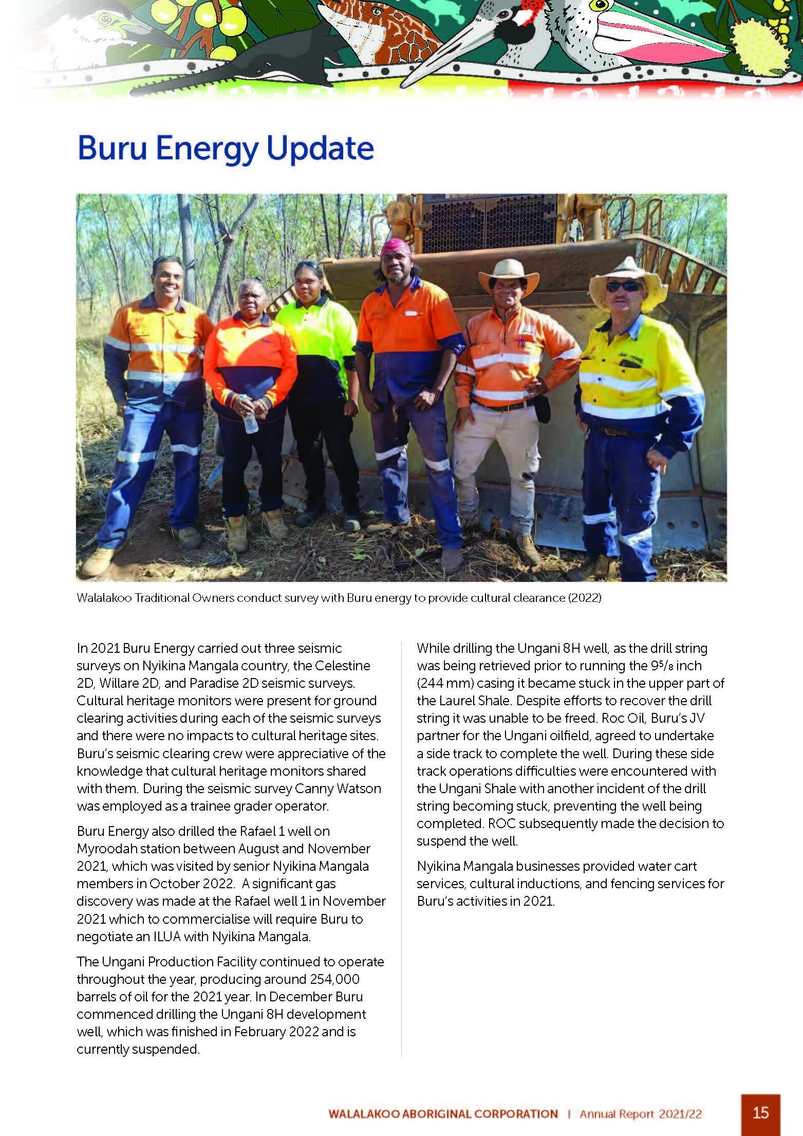 Annual Report 2021-2022 — Walalakoo Aboriginal Corporation RNTBC