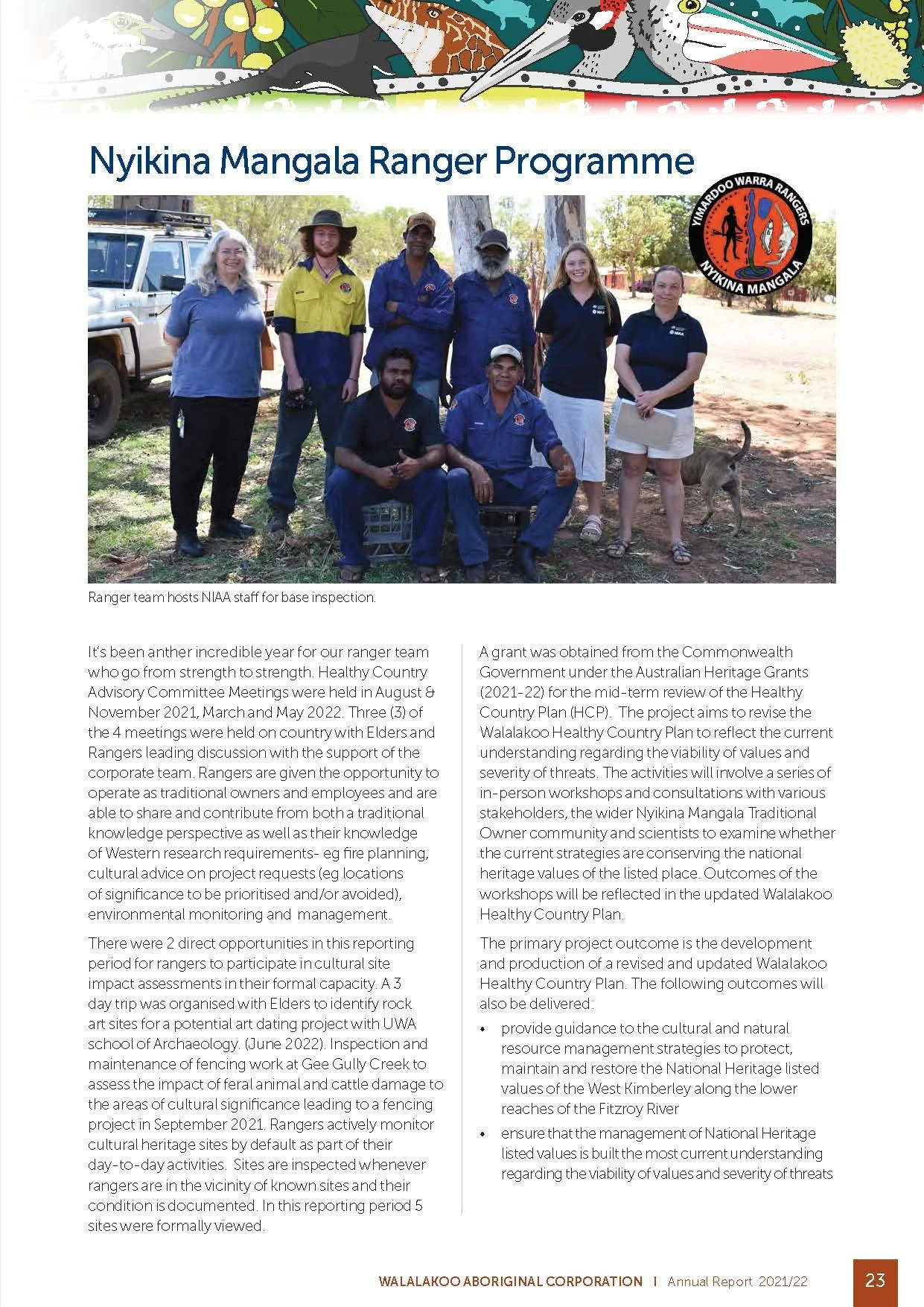 Annual Report 2021-2022 — Walalakoo Aboriginal Corporation RNTBC