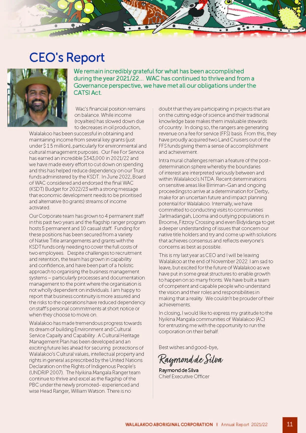 Annual Report 2021-2022 — Walalakoo Aboriginal Corporation RNTBC