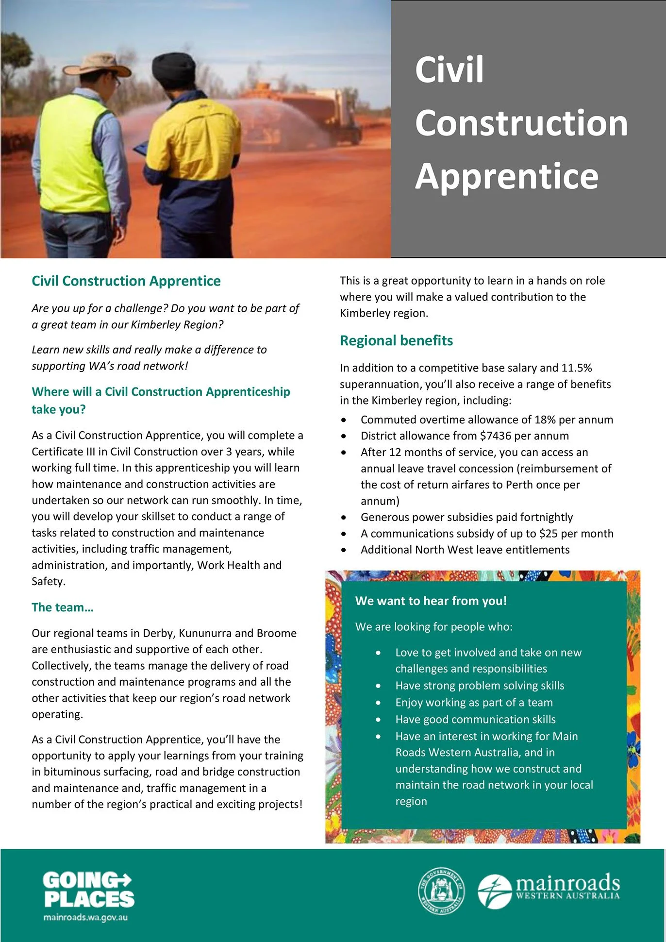 Work Opportunities — Walalakoo Aboriginal Corporation RNTBC