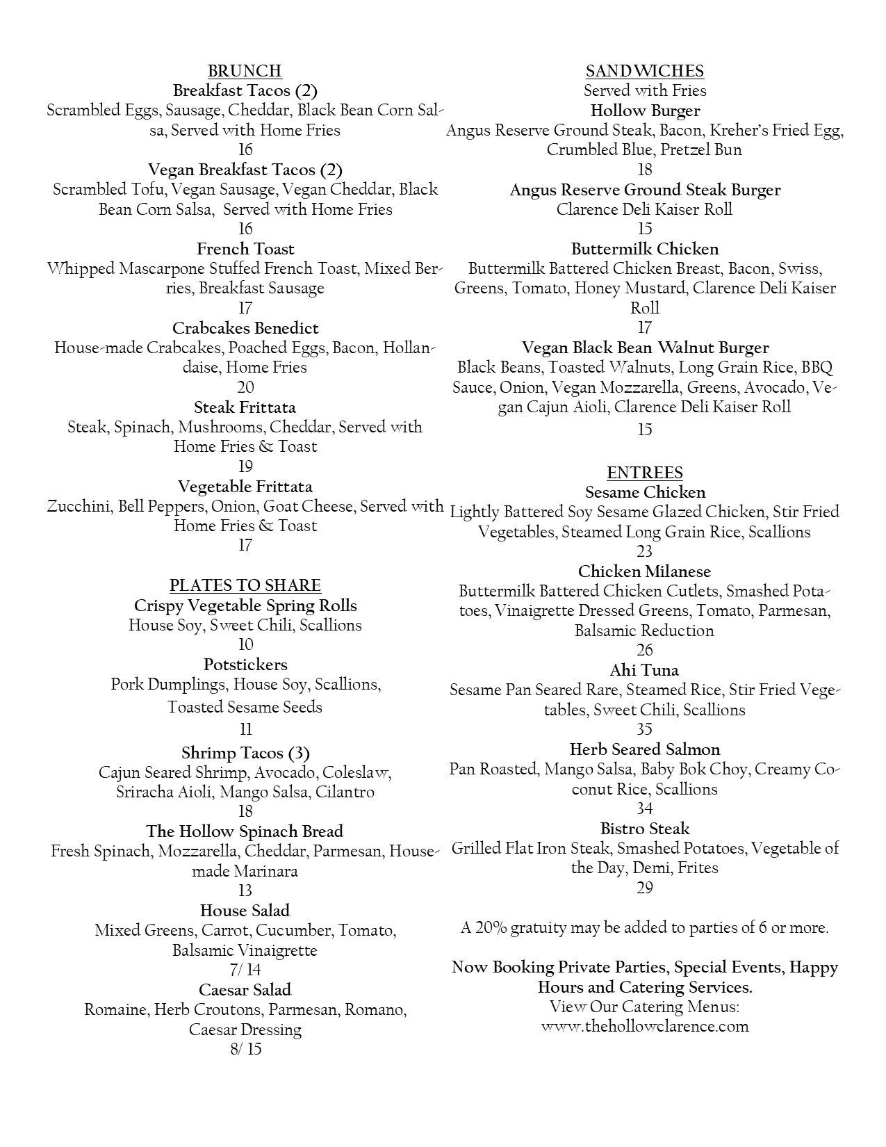 The Hollow Bistro & Brew