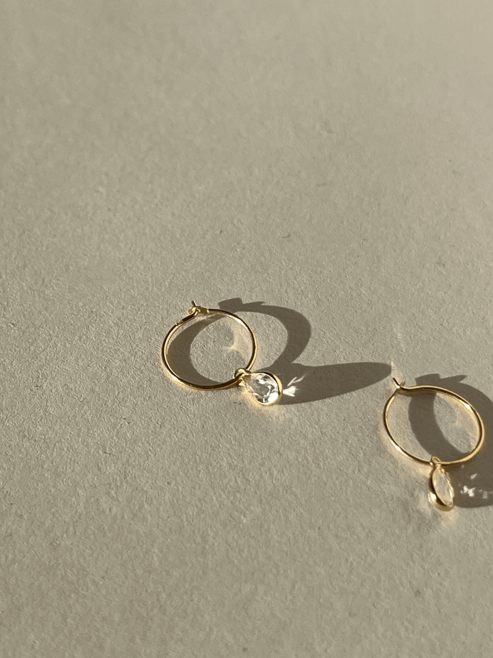 Simple Gold Dangle Earrings