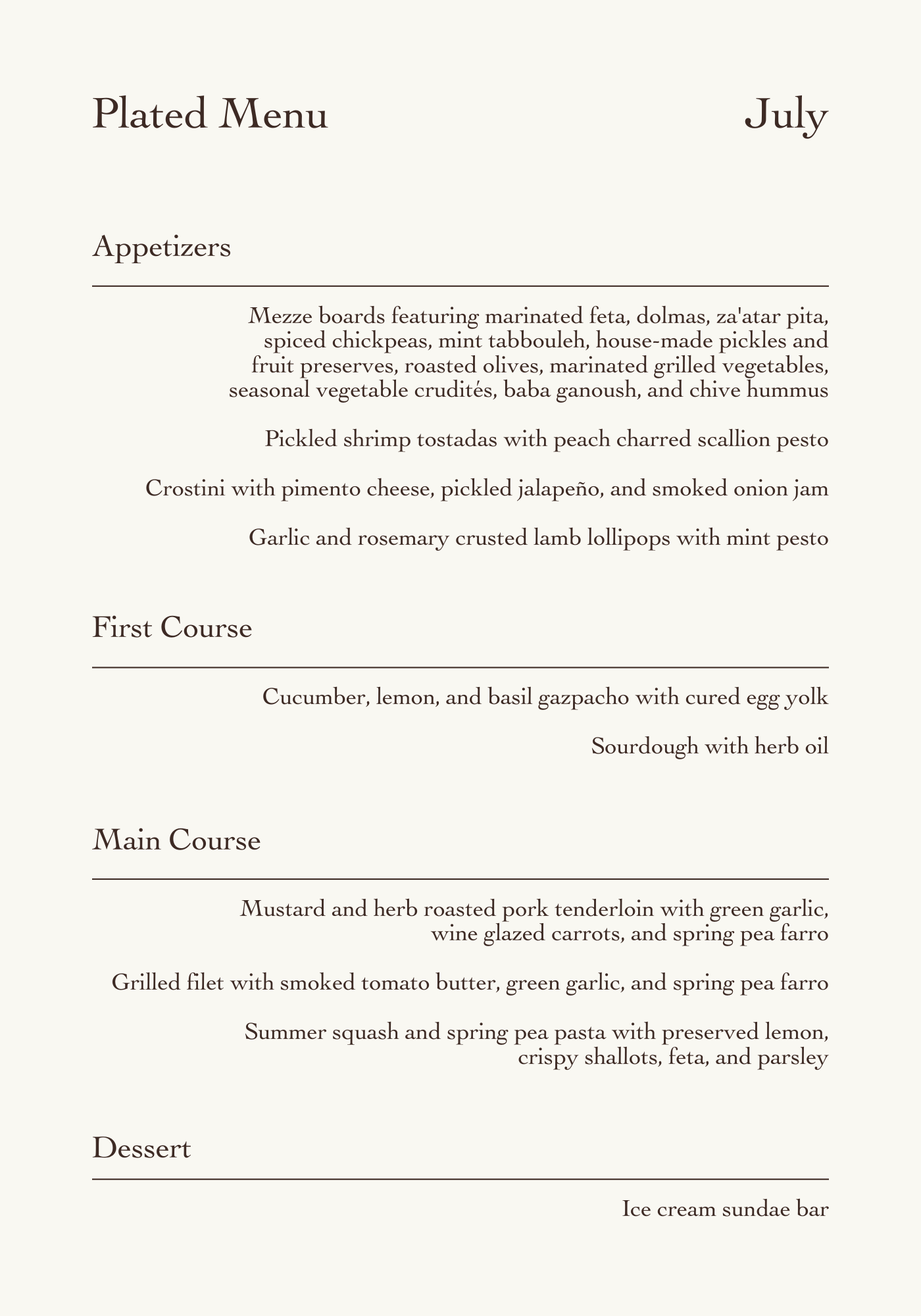 Wheelhouse -SAMPLE MENUS