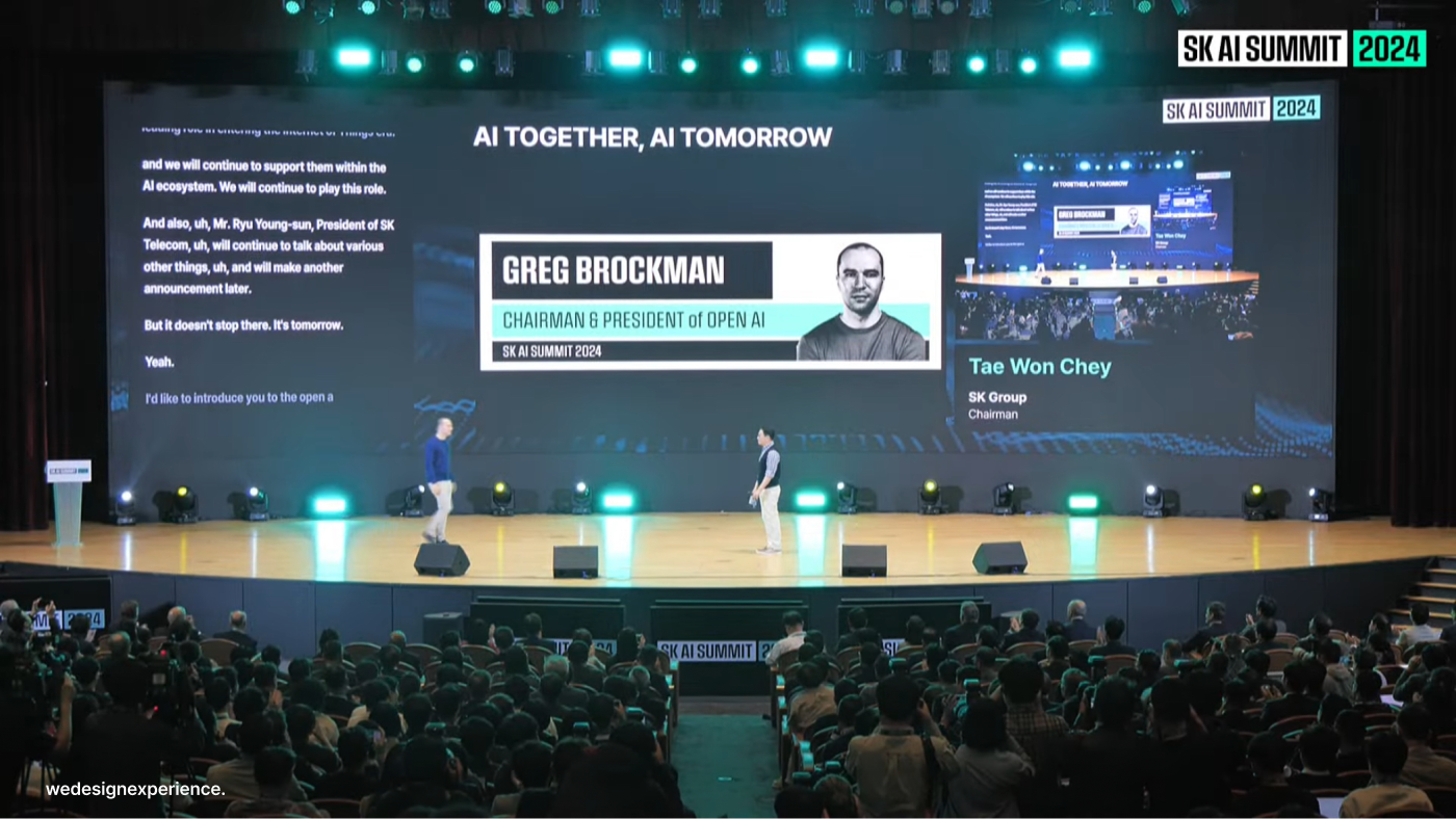 글로벌 AI 혁신을 이끄는 SK 그룹의 비전: SK AI SUMMIT 2024 현장 스케치 (위디엑스 이종원 대표) — 위디엑스