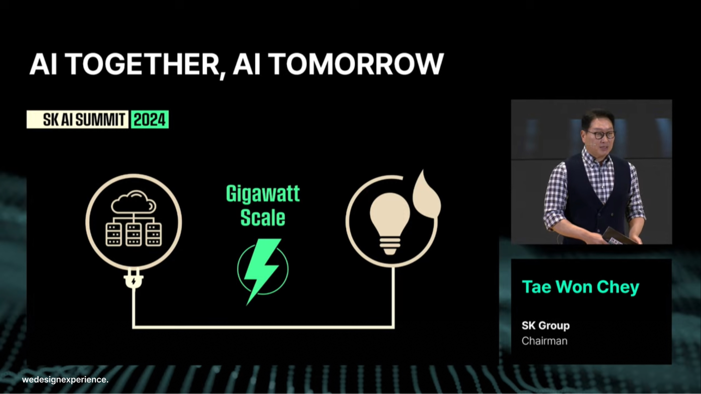 글로벌 AI 혁신을 이끄는 SK 그룹의 비전: SK AI SUMMIT 2024 현장 스케치 (위디엑스 이종원 대표) — 위디엑스