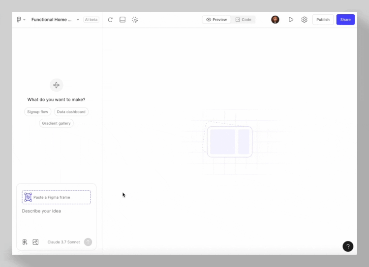 Config 2025 기능 업데이트 : 기능 이상의 도구, ‘Figma Make’의 등장 — 위디엑스