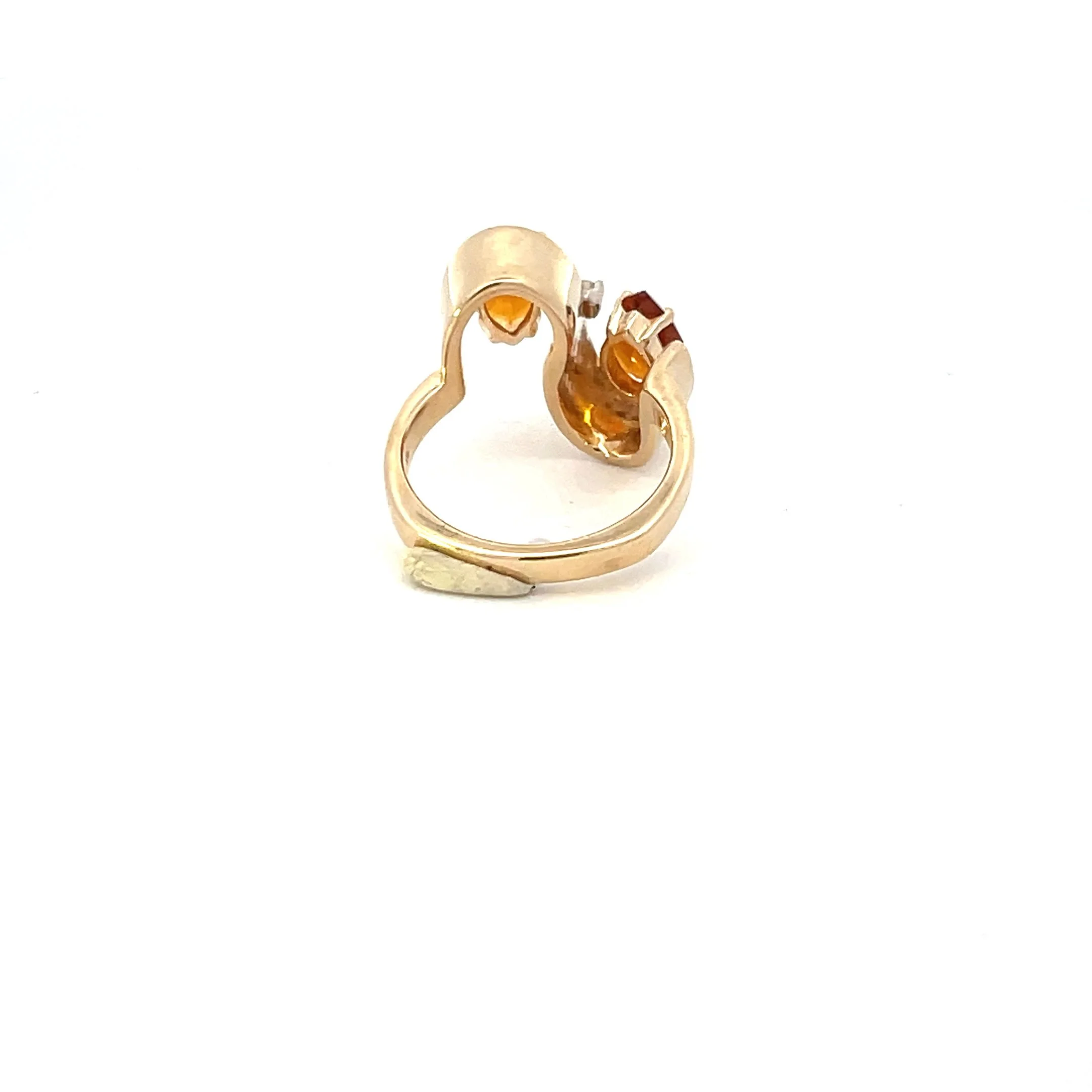 Curved Citrine Ring — Cresalia Jewelers