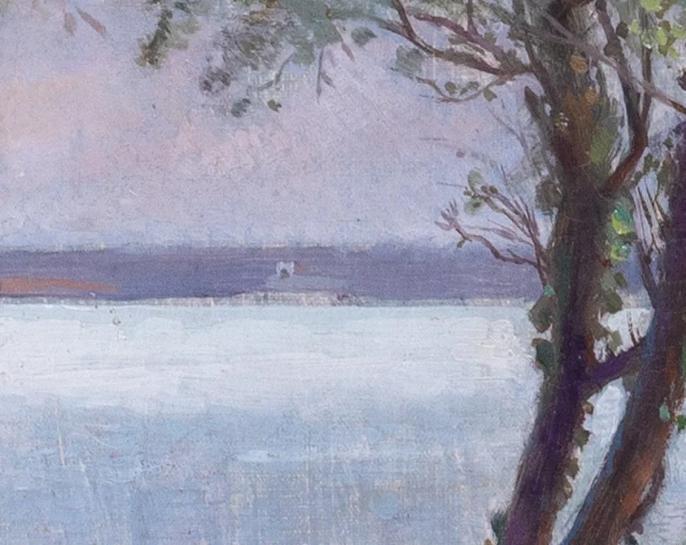 Alexandre Jacques Chantron, 'Baigneuses au bord de la riviere' — Ottocento