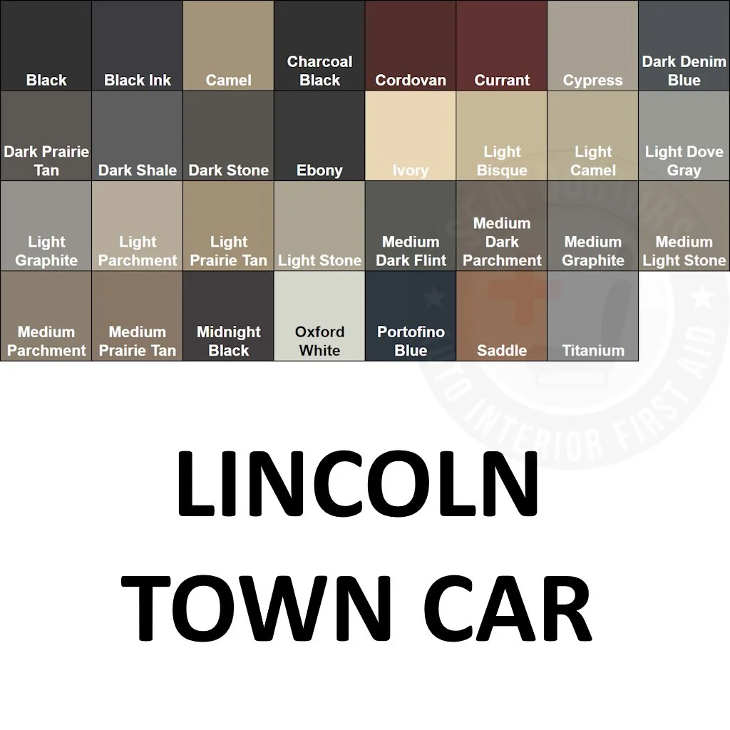 Lincoln Town Car Leather Dye — Seat Doctors