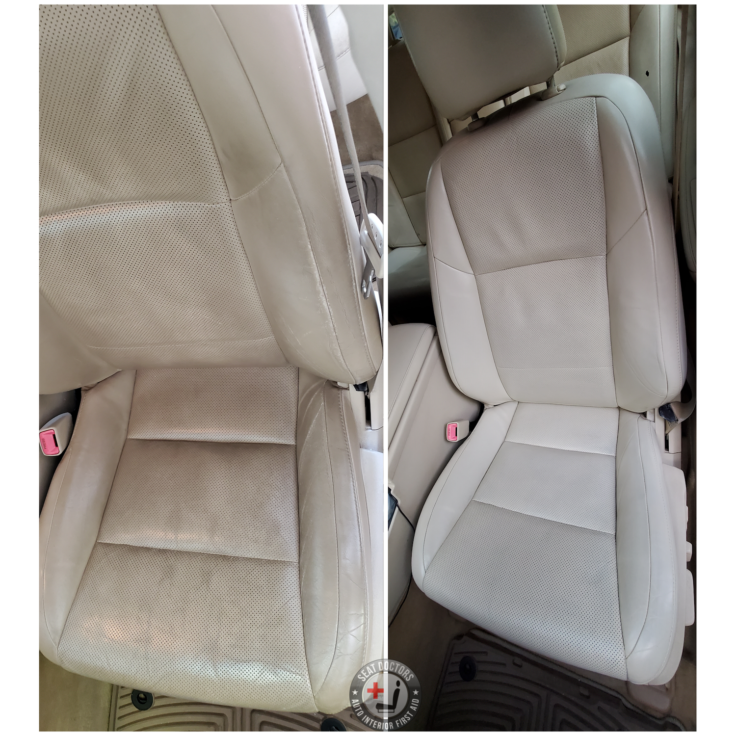 Color Restoration - 2014 Lexus ES 350 - Parchment interior — Seat Doctors