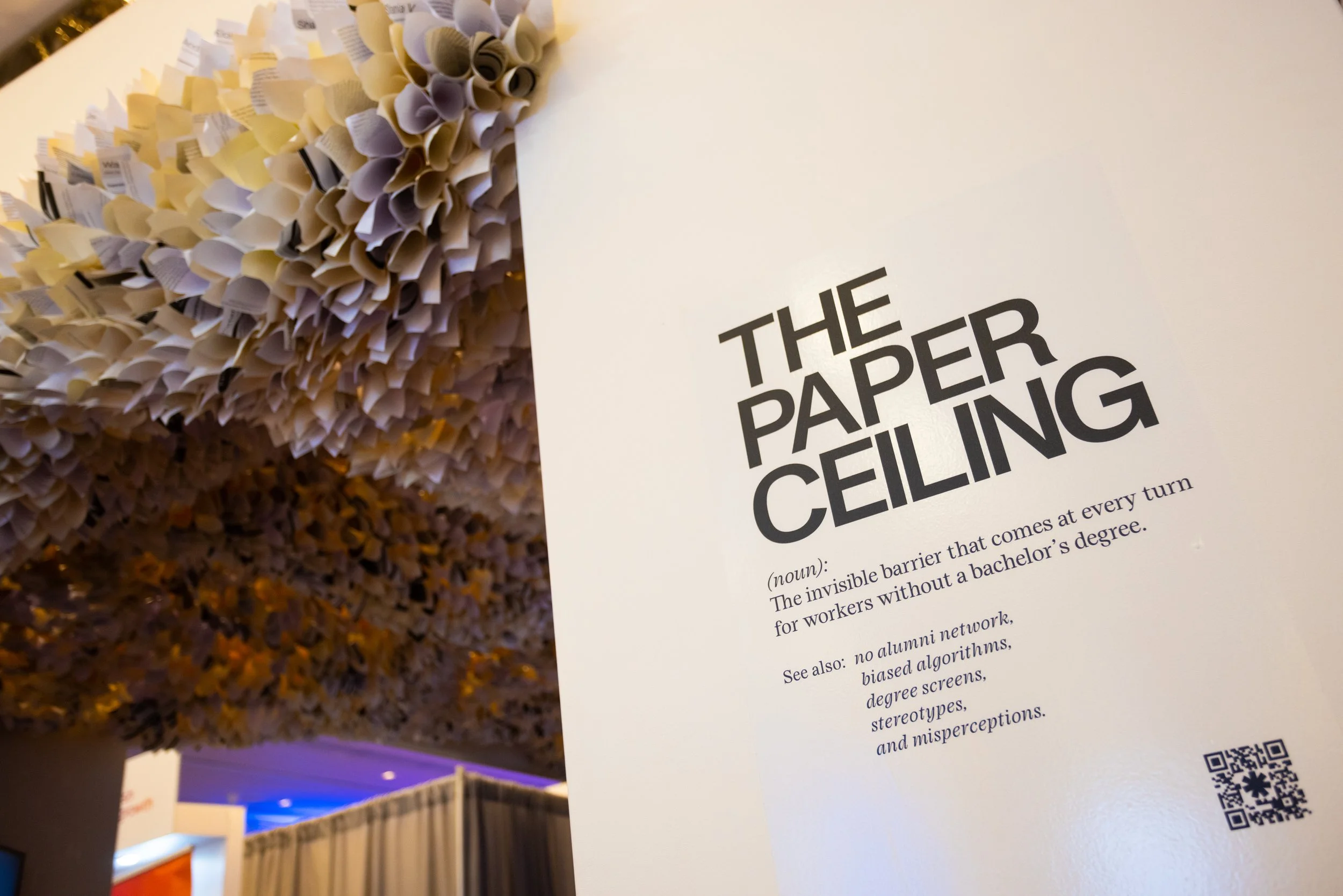 Tear The Paper Ceiling Art Installation — MY DESIGN SCOPE