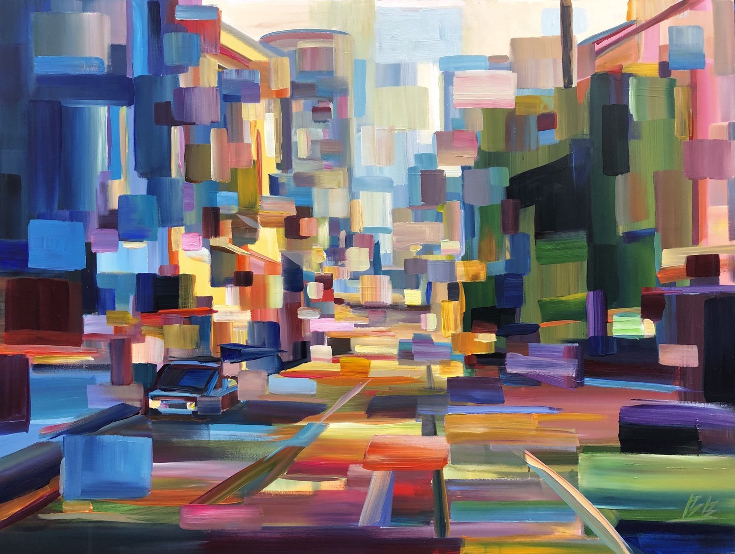 Original acrylic paintings by Brooke Borcherding, shown at Gray Sky ...