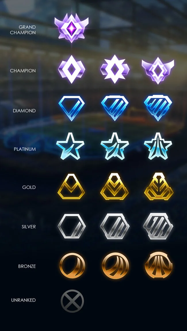 Rocket League UI Art & UX Design (2016-2020) — Noah Watkins