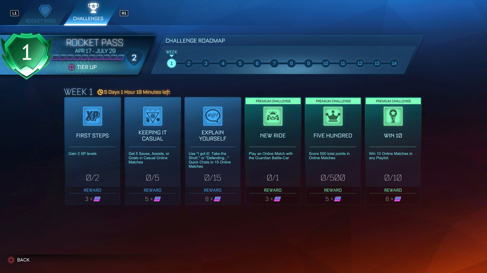 Rocket League UI Art & UX Design (2016-2020) — Noah Watkins