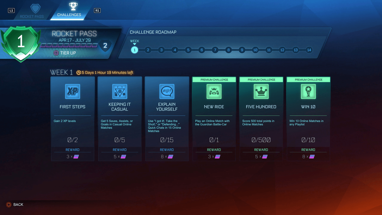 Rocket League UI Art & UX Design (2016-2020) — Noah Watkins
