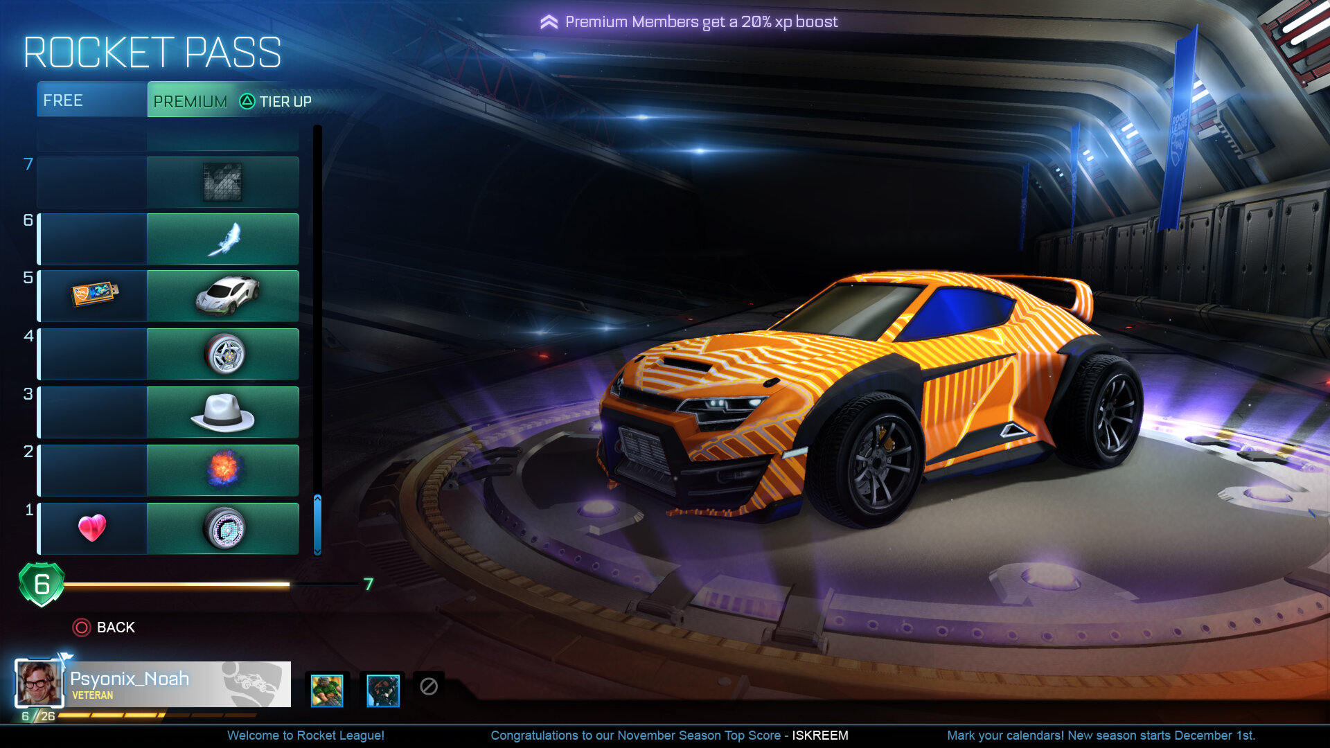 Rocket League UI Art & UX Design (2016-2020) — Noah Watkins