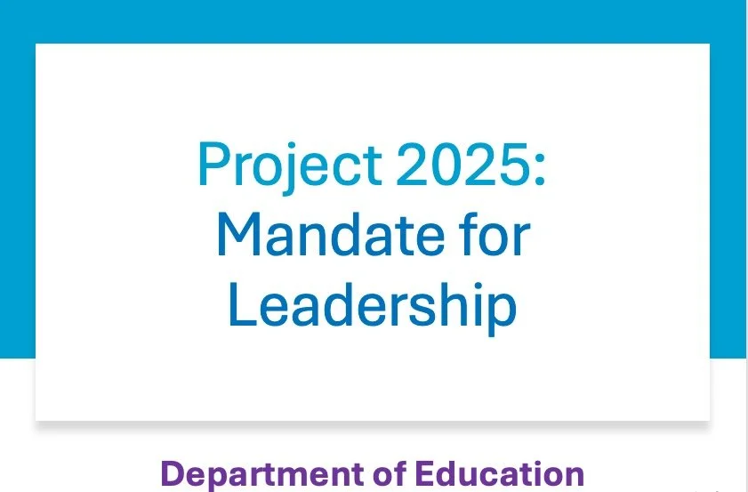 Project 2025: Department of Education — Tamarack Communication