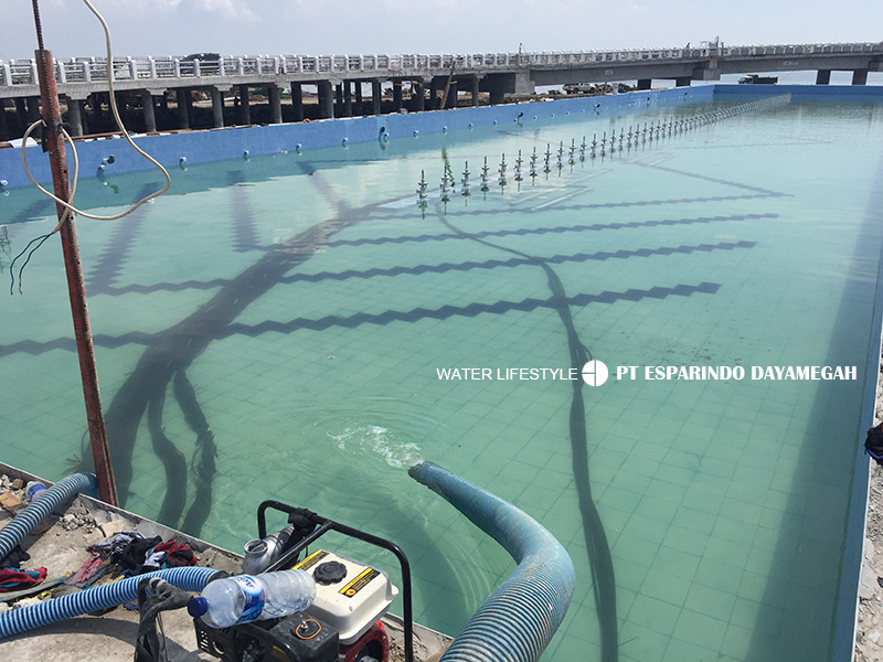Proses Pemasangan Air Mancur Menari Kenjeran Surabaya (Installation ...