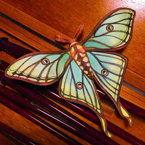 Paper Moth Tutorial — K. A. K. Lecky Illustration